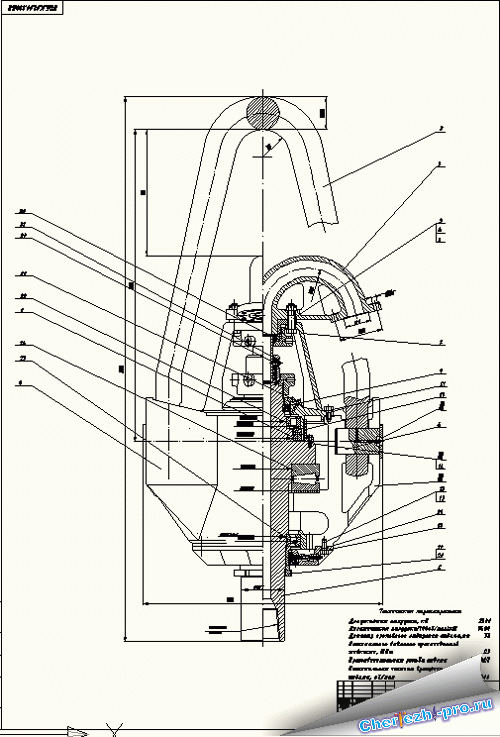 Чертеж Буровой вертлюг